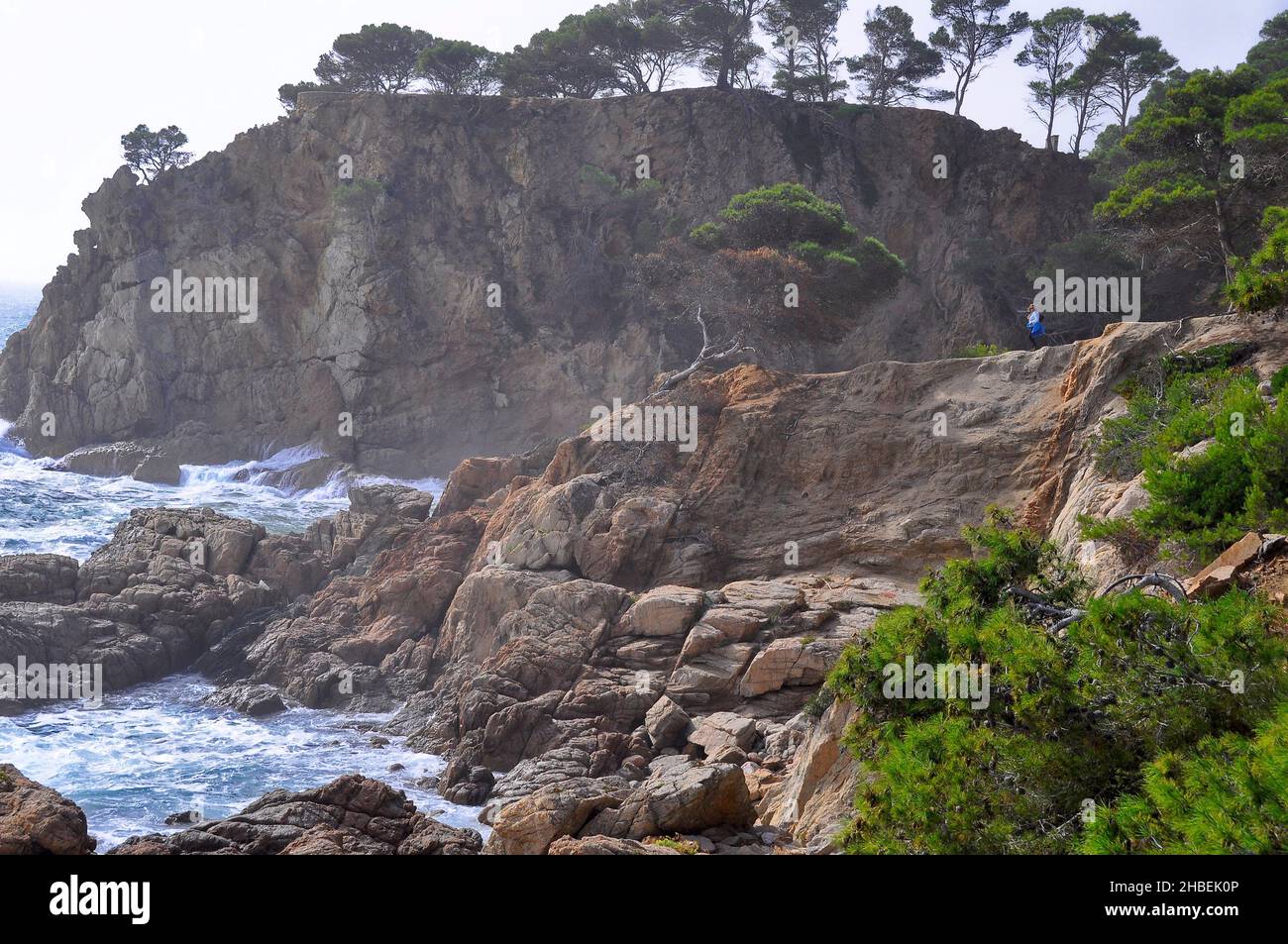 Cami de la ronda coastal path Costa Brava Catalunya Spain Stock Photo ...