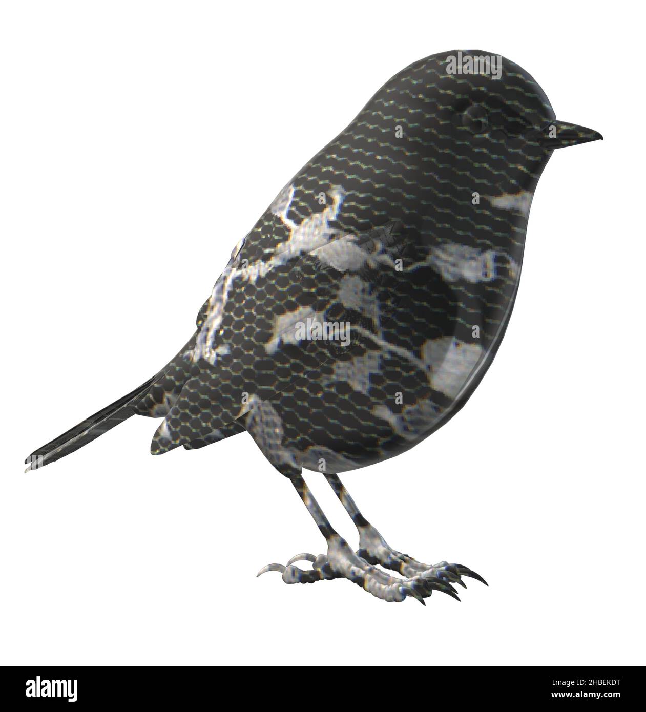 Black White Lace Bird Decoration Figurine Statue Stock Vector Image ...