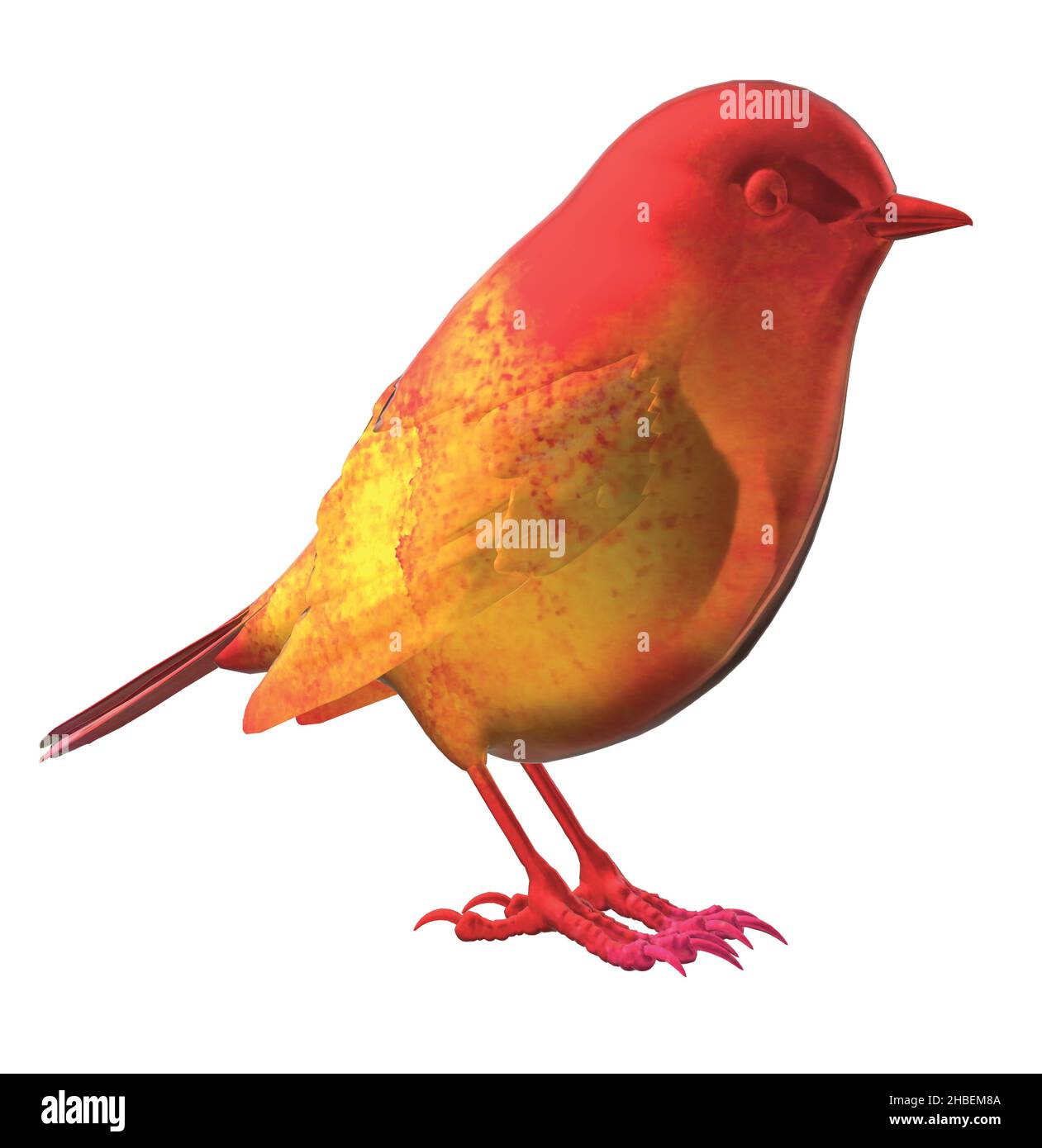 Red Gold Bird Decoration Figurine Statue Stock Vector Image & Art - Alamy