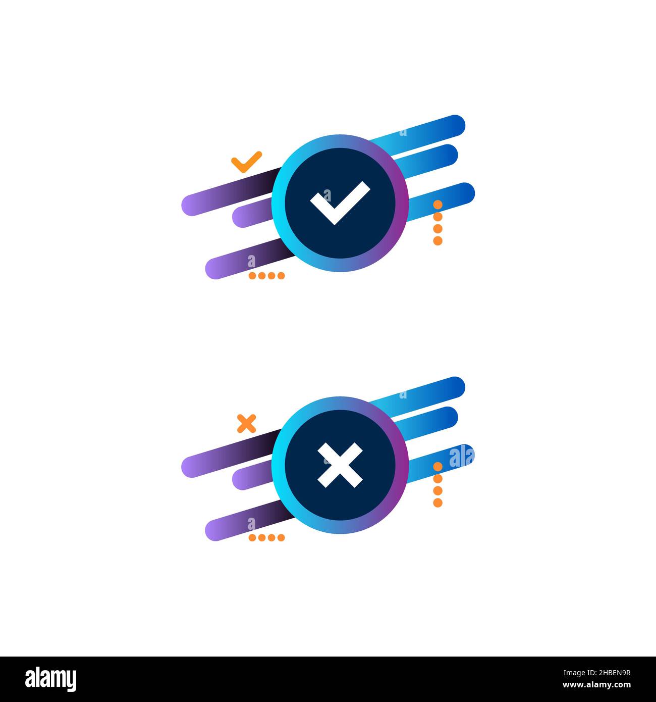 Check box list icons set isolated on white background, vector ...