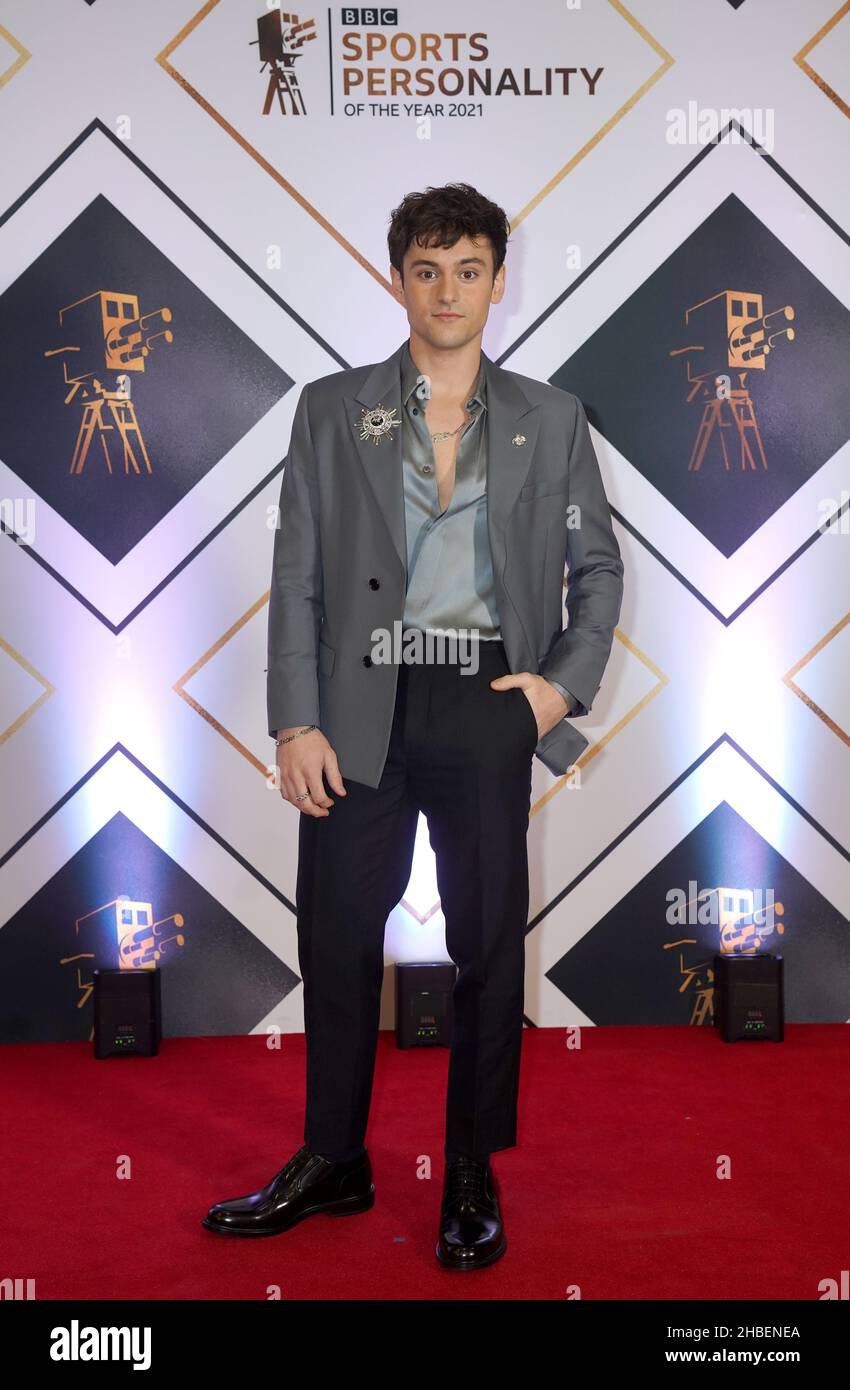 Tom Daley on the red carpet prior to the BBC Sports Personality of the ...