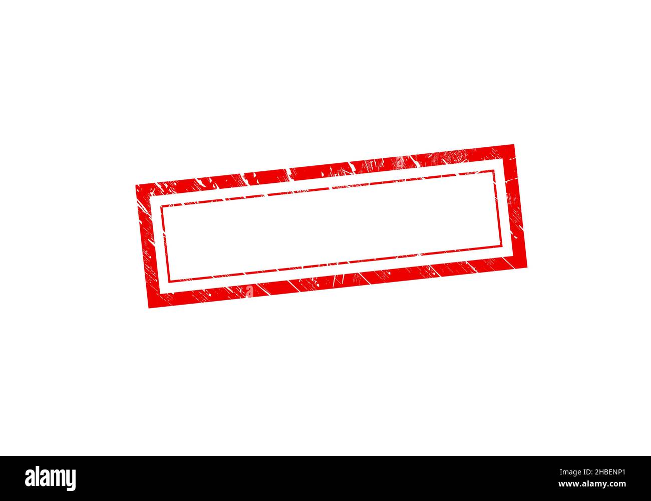 Vector rectangular stamp without text. Red Stamp. Grunge Rubber Texture ...