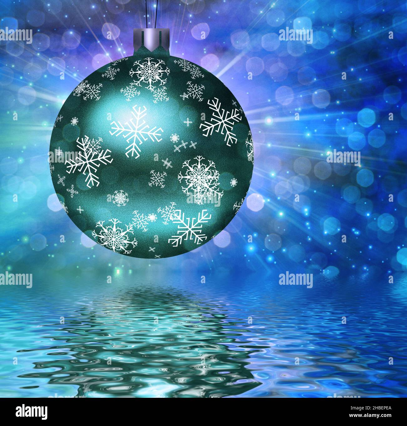 Christmas Tree Ball Illustration. 3D rendering Stock Photo - Alamy