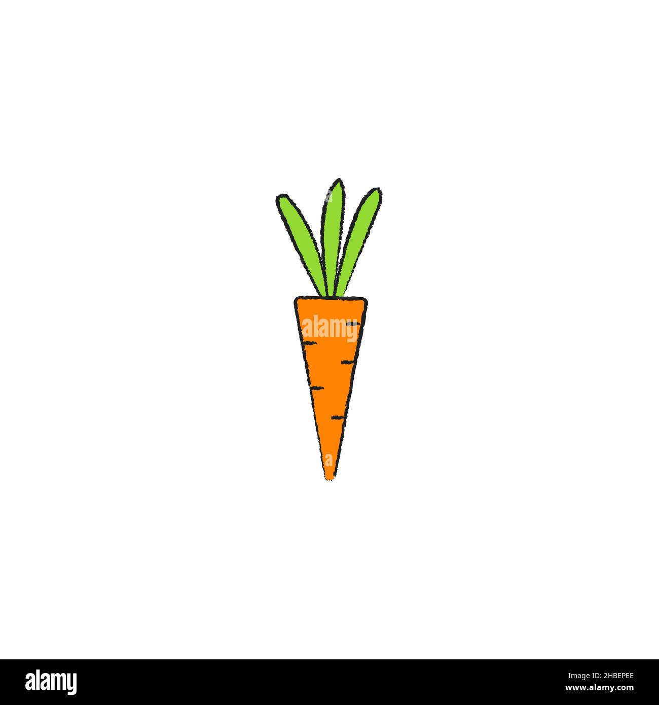 Carrot icon vector isolated on white background Stock Vector Image ...