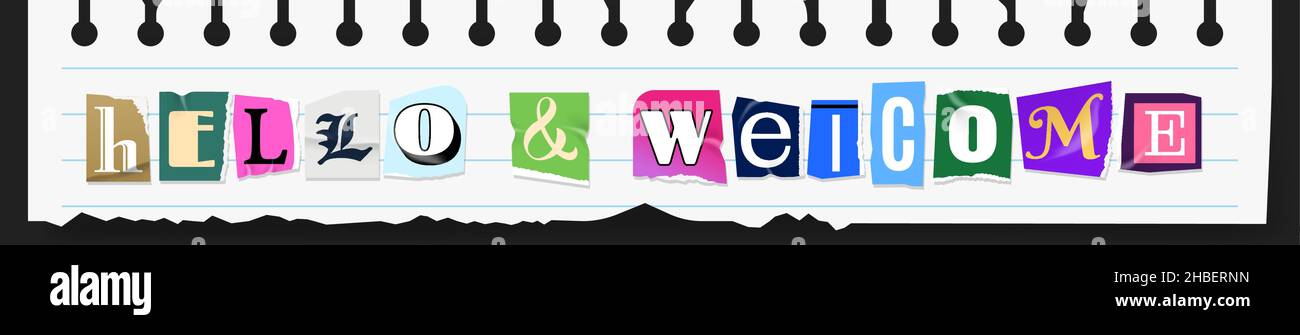 Hello magazine Stock Vector Images - Alamy