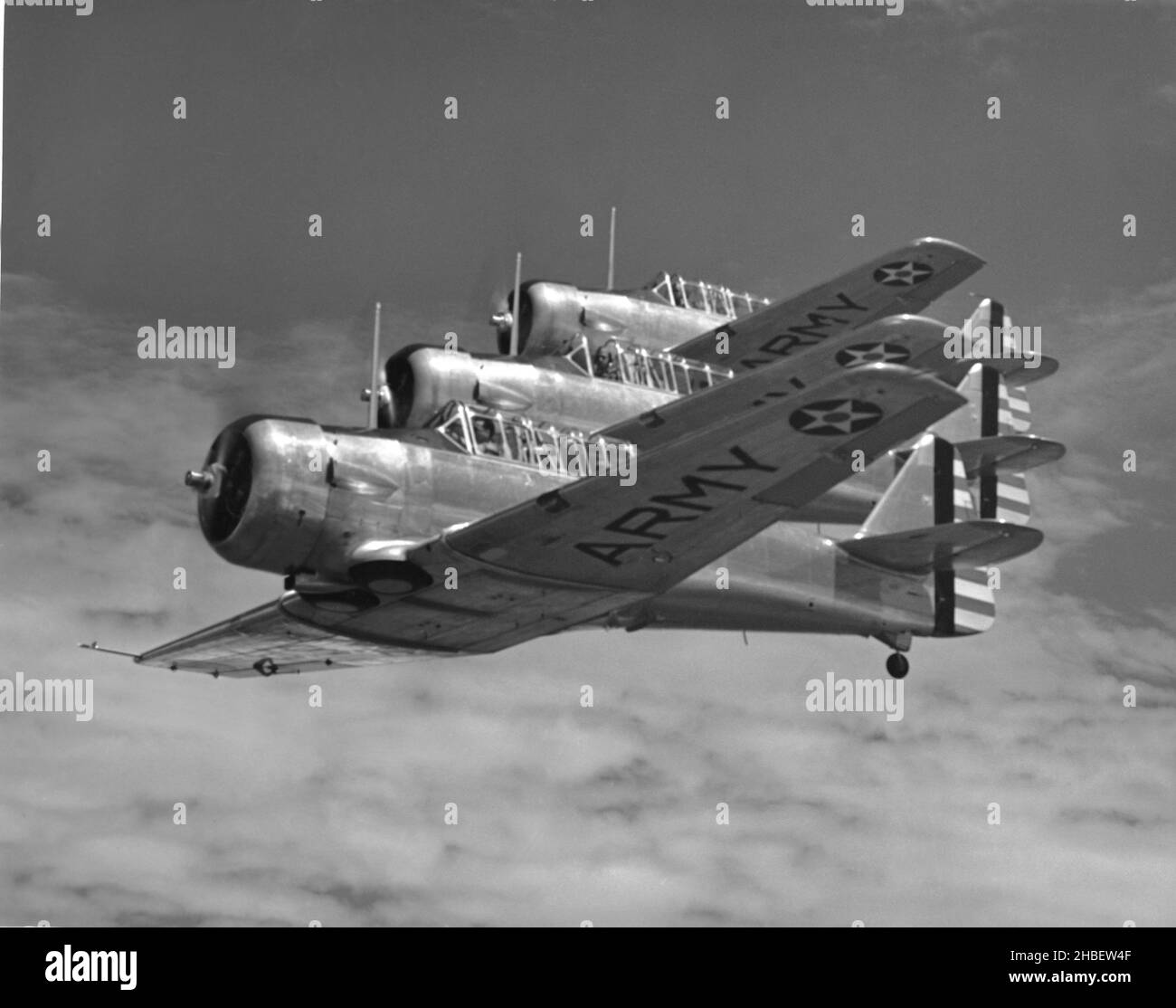 Three US Army military planes flying in formation Stock Photo - Alamy