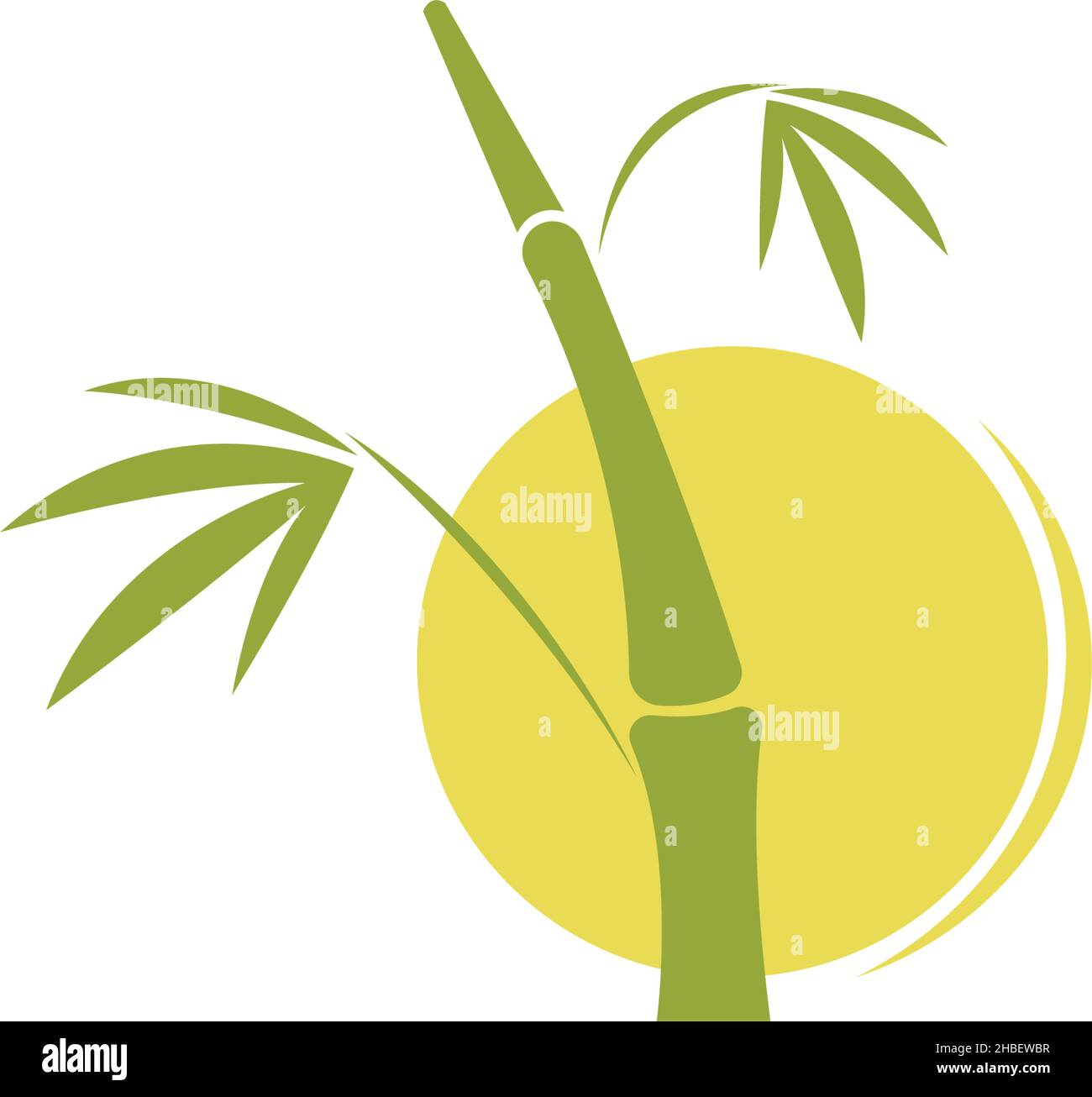Bamboo tree logo icon design illustration vector template Stock Vector ...