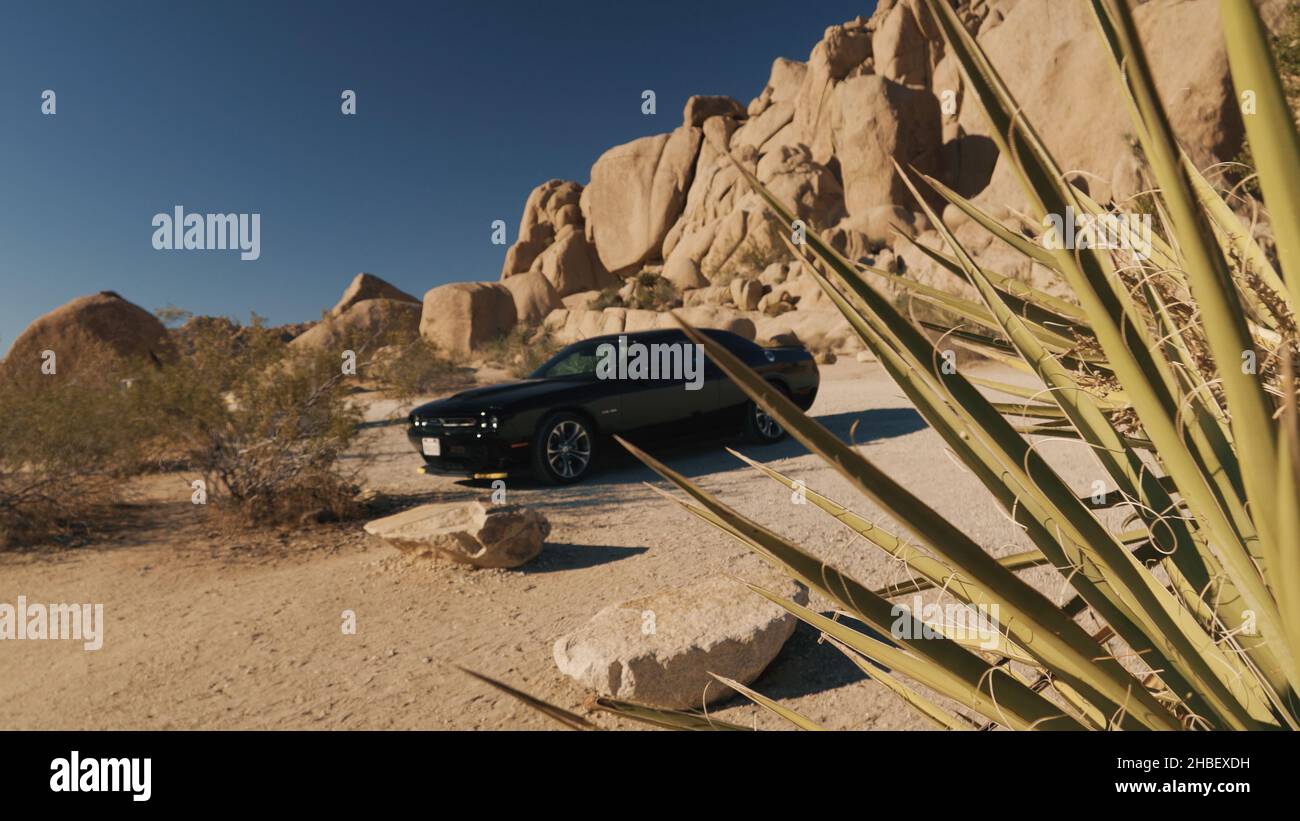 Mojave Desert, USA - September 2,2021:American muscle car Dodge ...