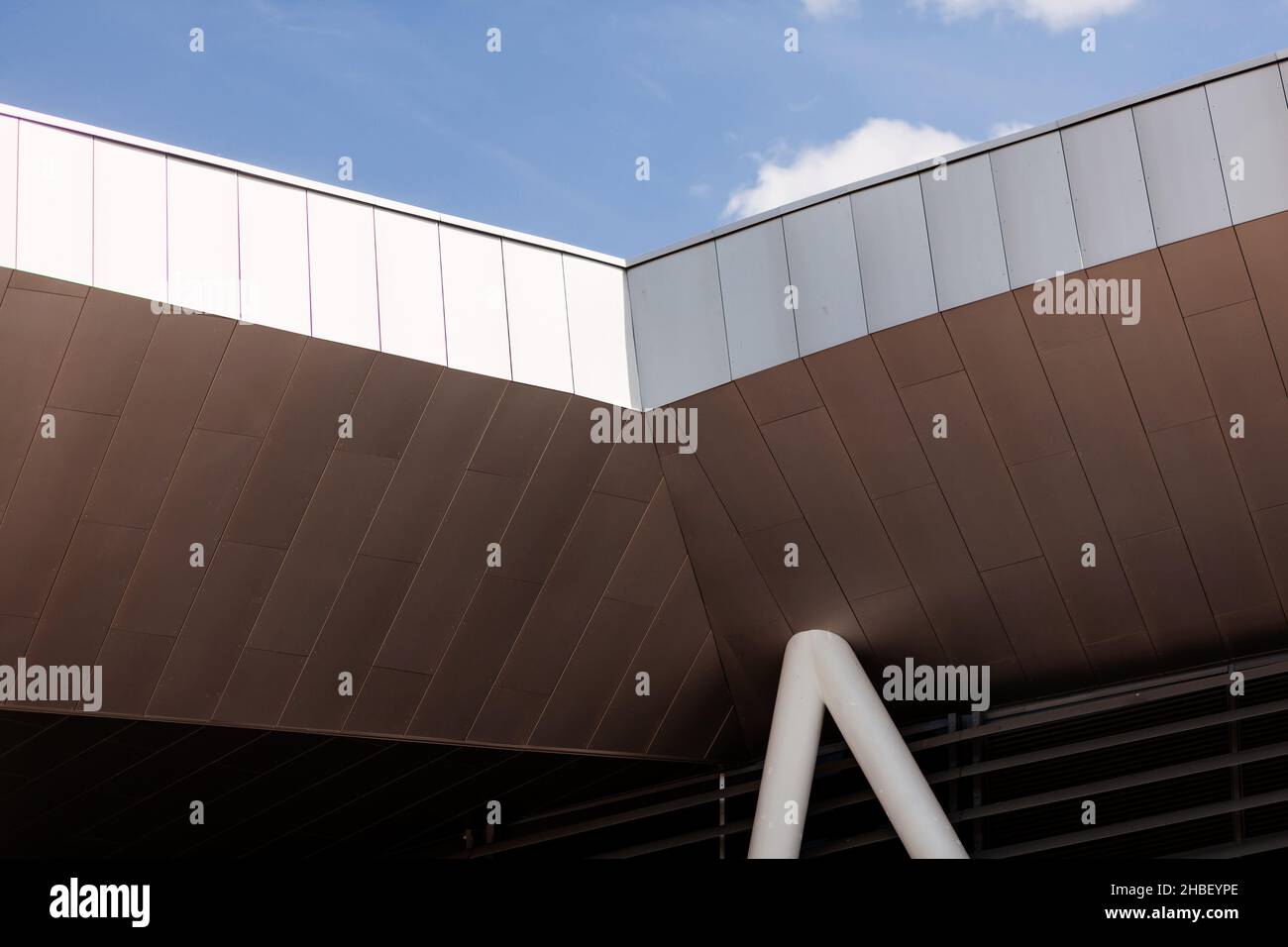 geometric structure roof fragments . Abstract architecture background ...