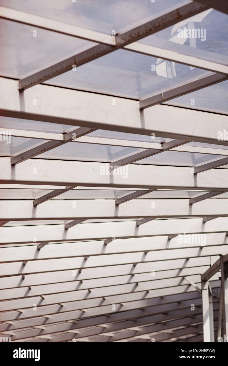 Steel structure architecture detail. metallic construction Stock Photo ...