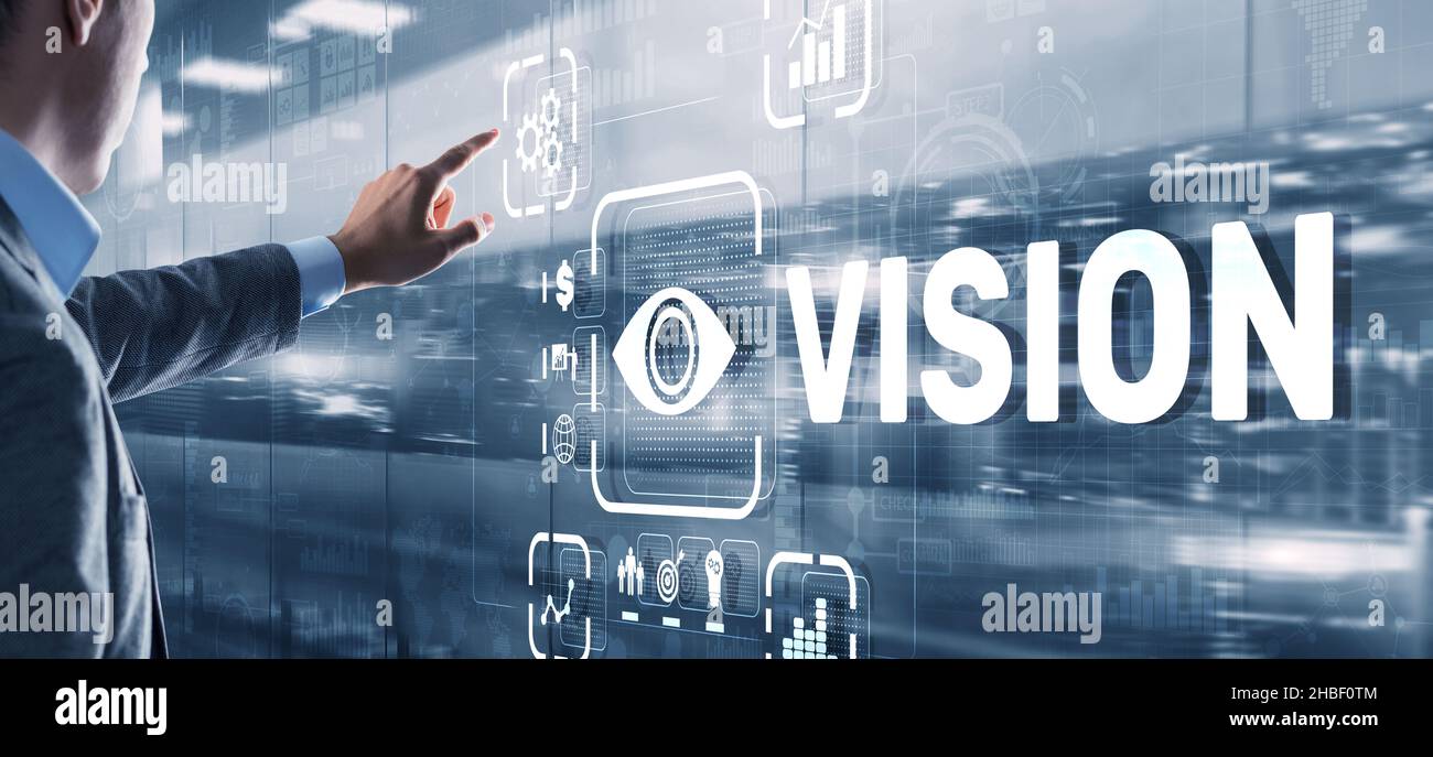 Vision Direction Future Business Inspiration Motivation Concept Stock ...