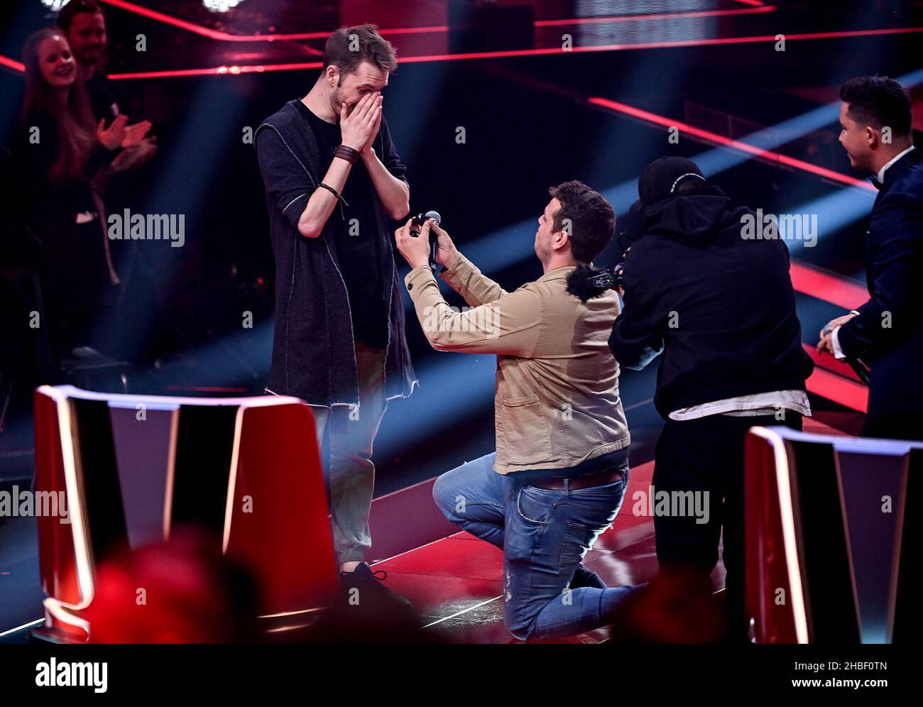 Berlin, Germany. 19th Dec, 2021. Former contestant Robin Becker ...