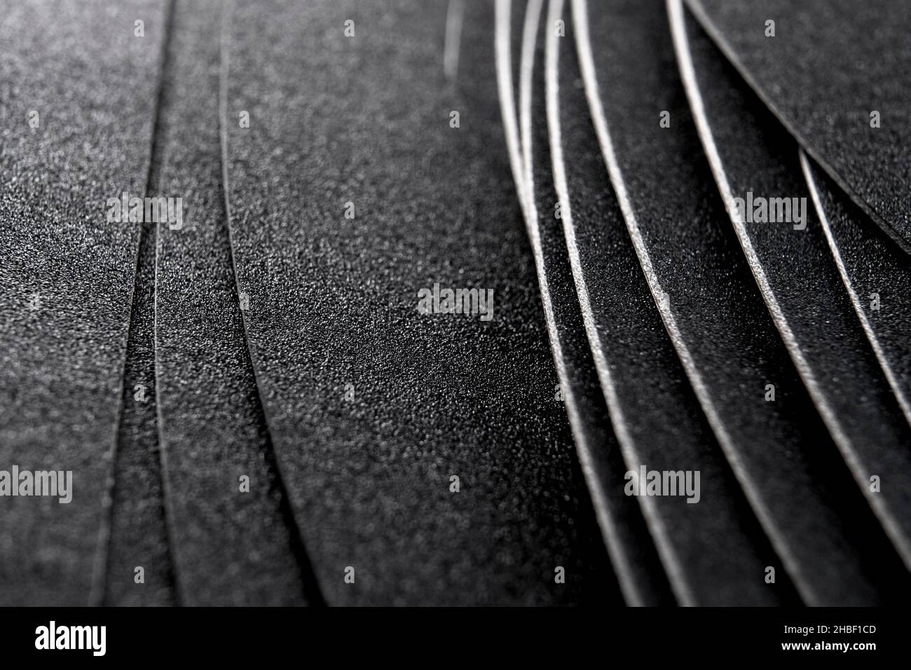 Black rough grained flexible nail files for manicure and pedicure ...