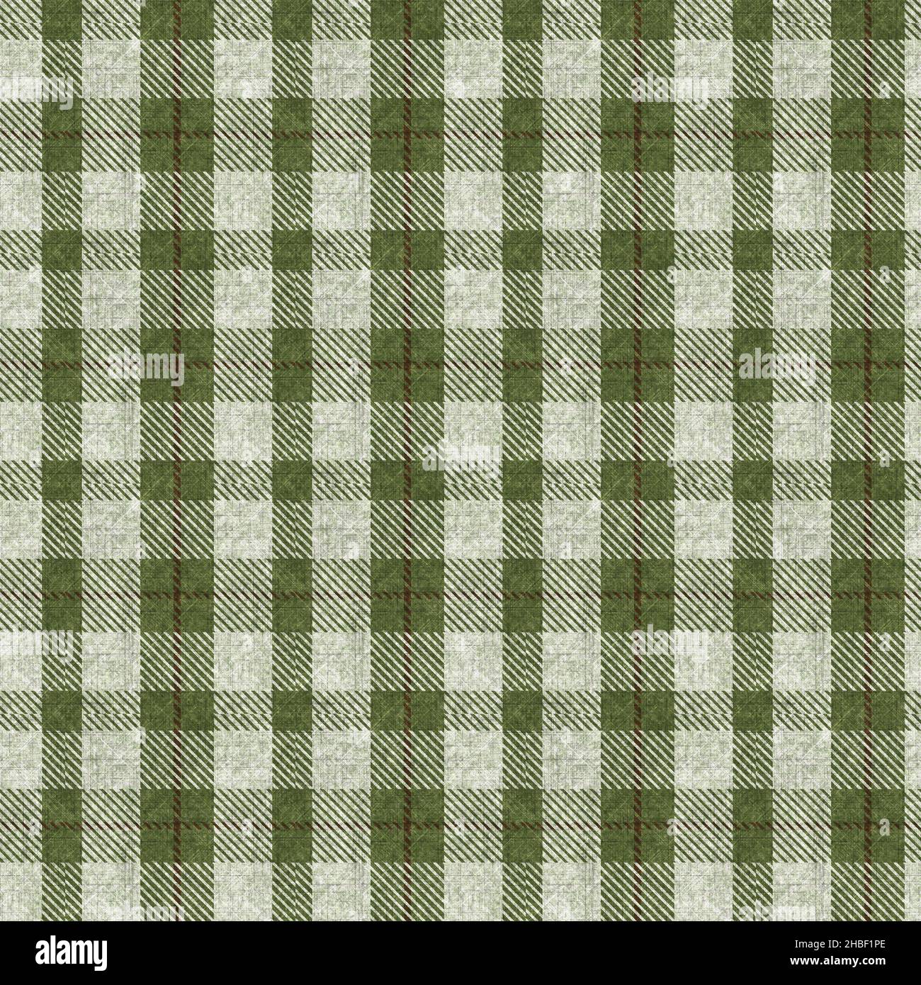 Muted green winter woven plaid texture. Seamless woolen scottish style ...