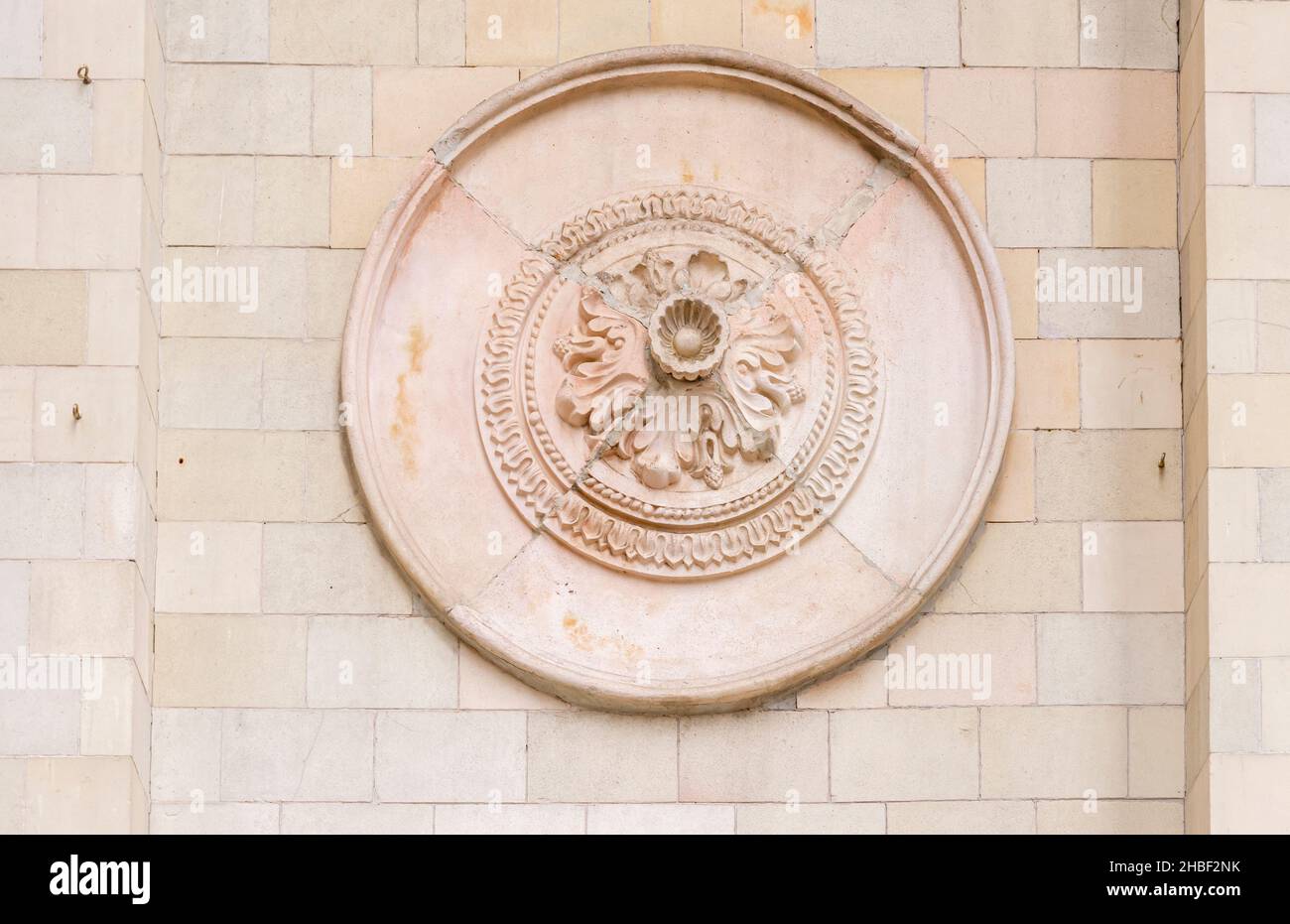 Round basrelief, Stalinist architecture-Moscow State University ...