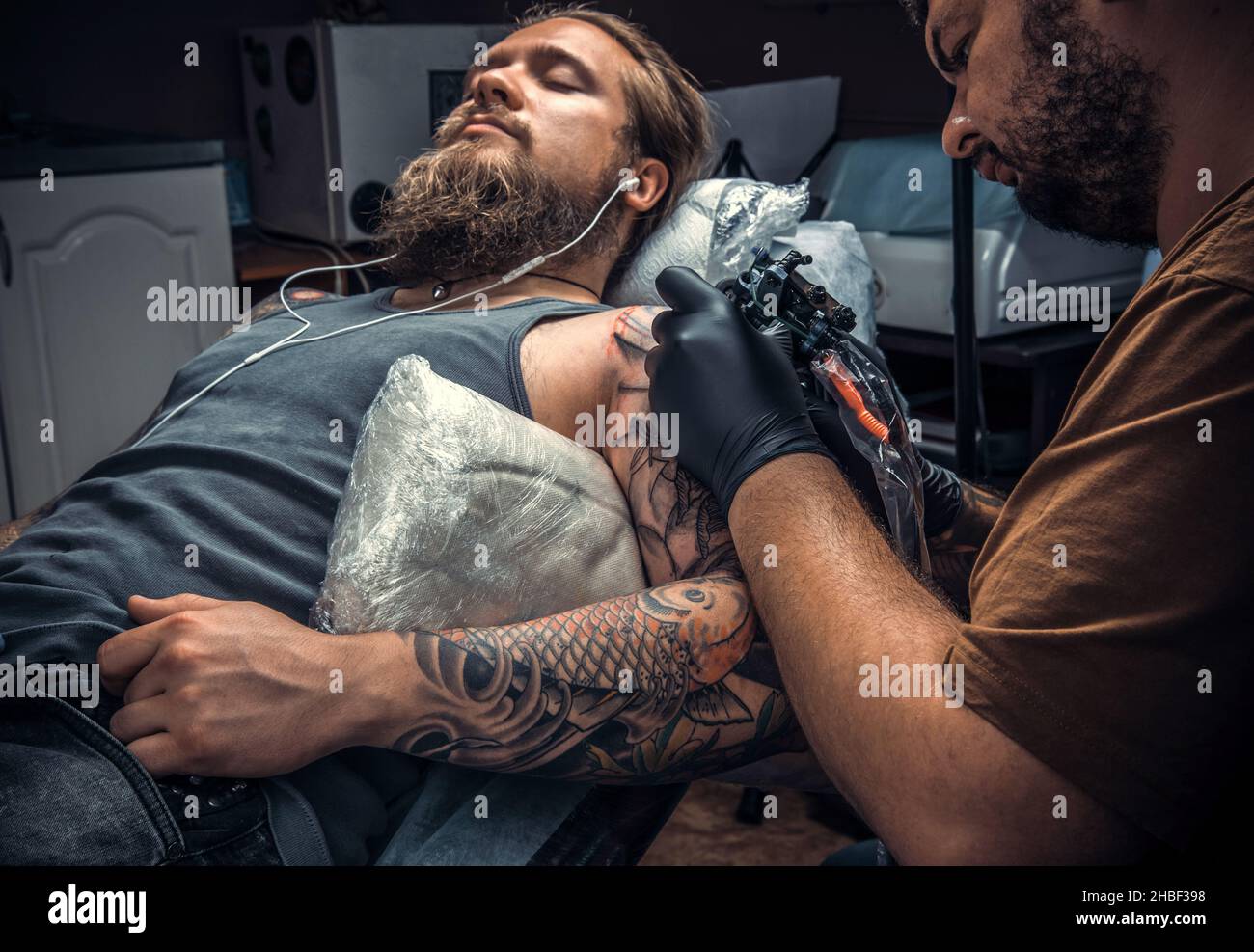 Master at work in studio Stock Photo - Alamy