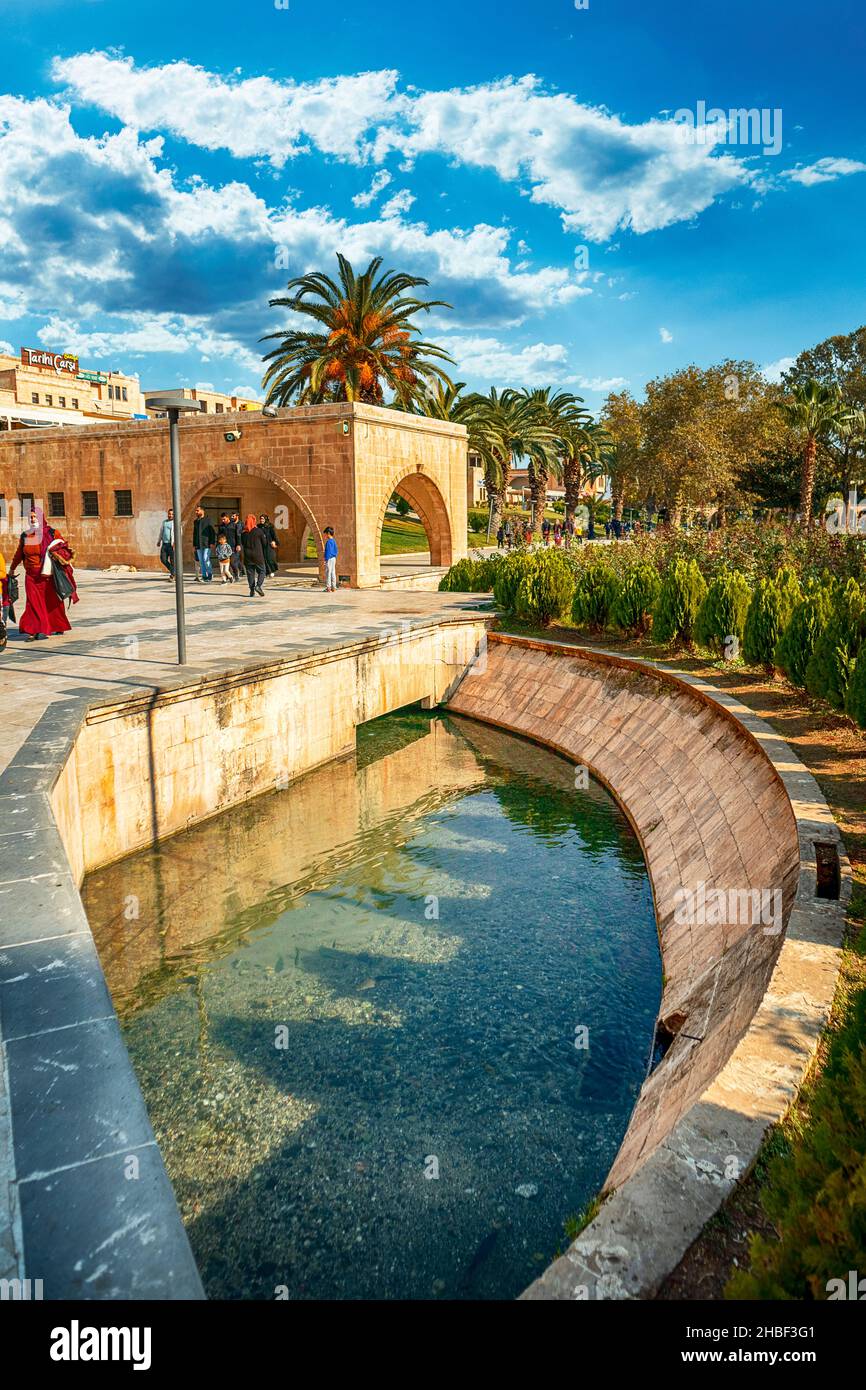 Balikligol (The Fish Lake). Panorama of the Pool of Abraham or Pool of ...