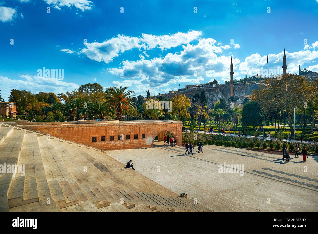 Balikligol (The Fish Lake). Panorama of the Pool of Abraham or Pool of ...