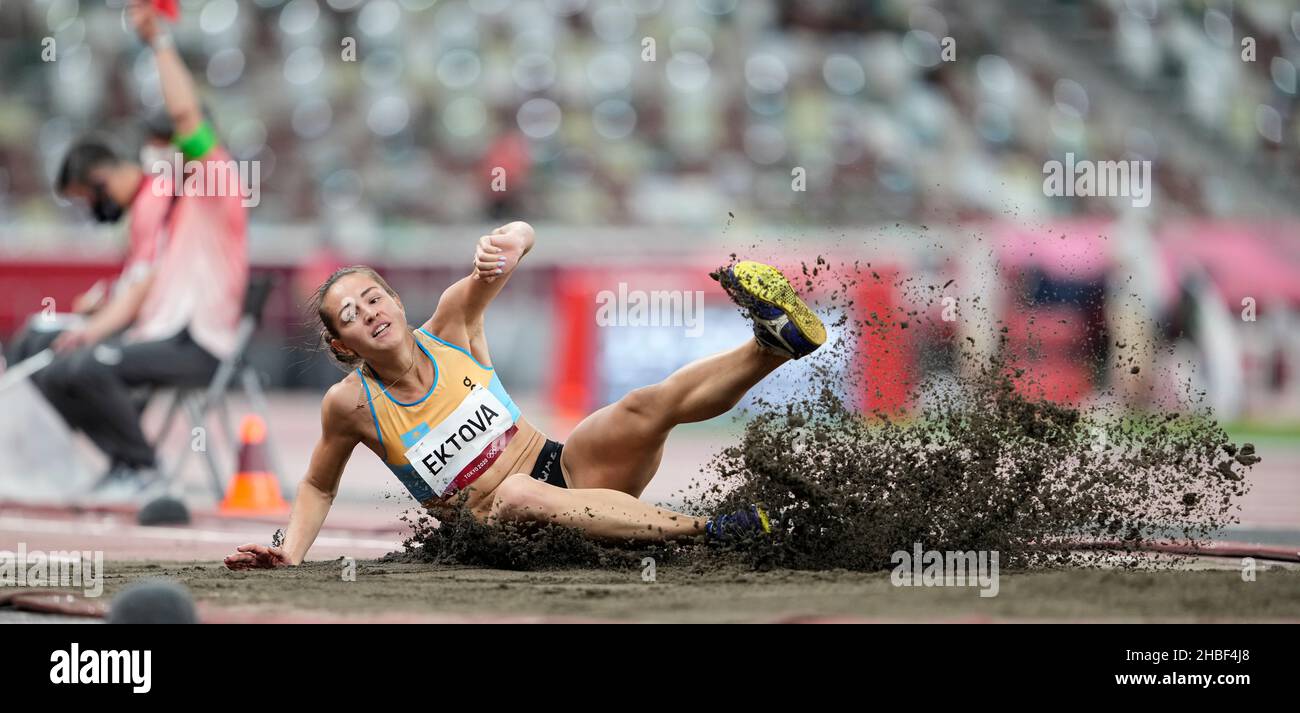 Irina Ektova participating in the Tokyo 2020 Olympic Games in the ...