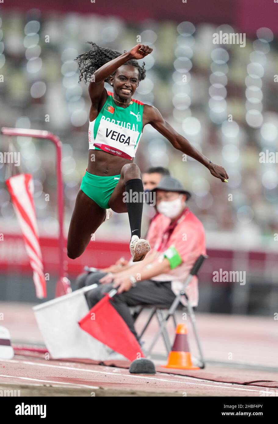 Evelise Veiga participating in the Tokyo 2020 Olympic Games in the ...