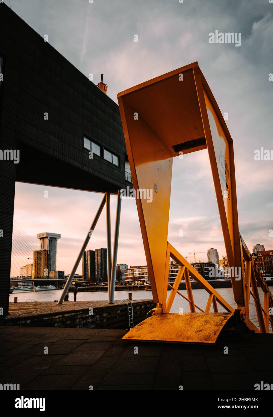 A beautiful view of the Waterfront in Rotterdam Stock Photo - Alamy