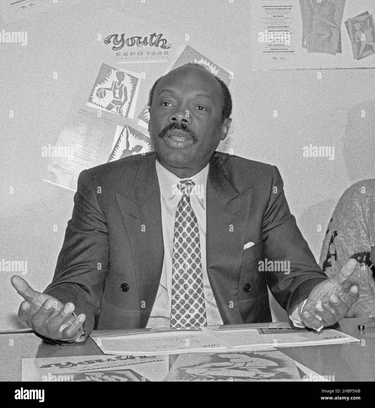 San francisco mayor willie brown Black and White Stock Photos & Images ...