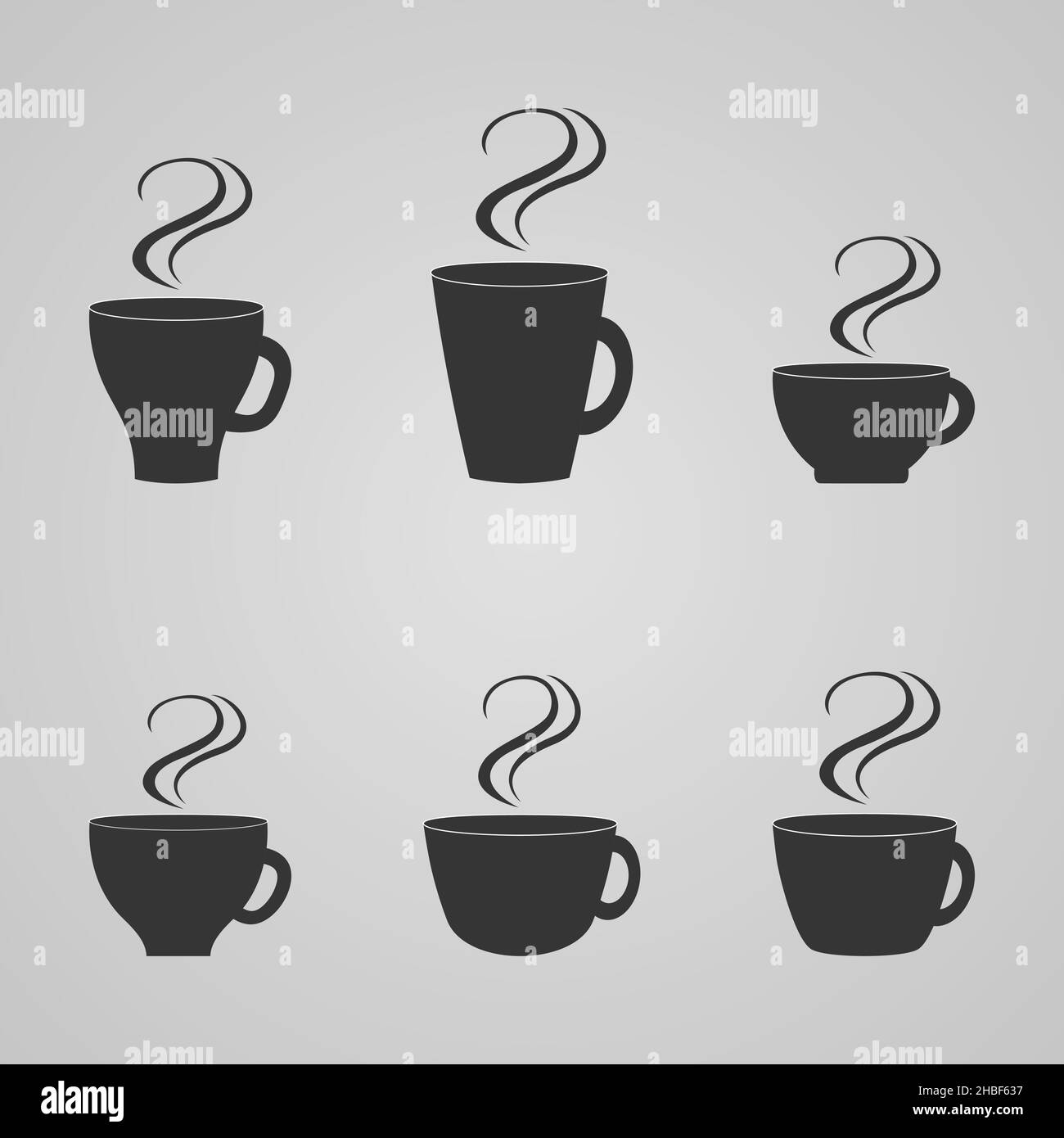 Cups coffee jug Stock Vector Images - Alamy