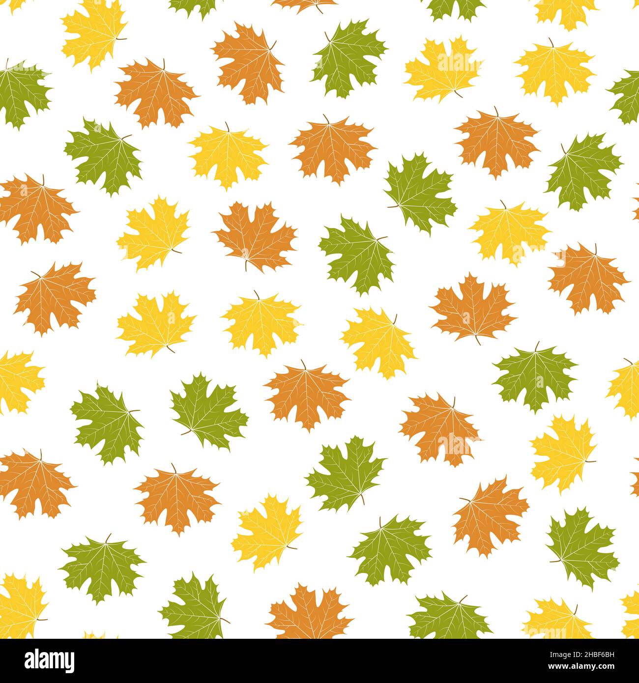 Seamless bright autumn background, vector illustration Stock Vector ...