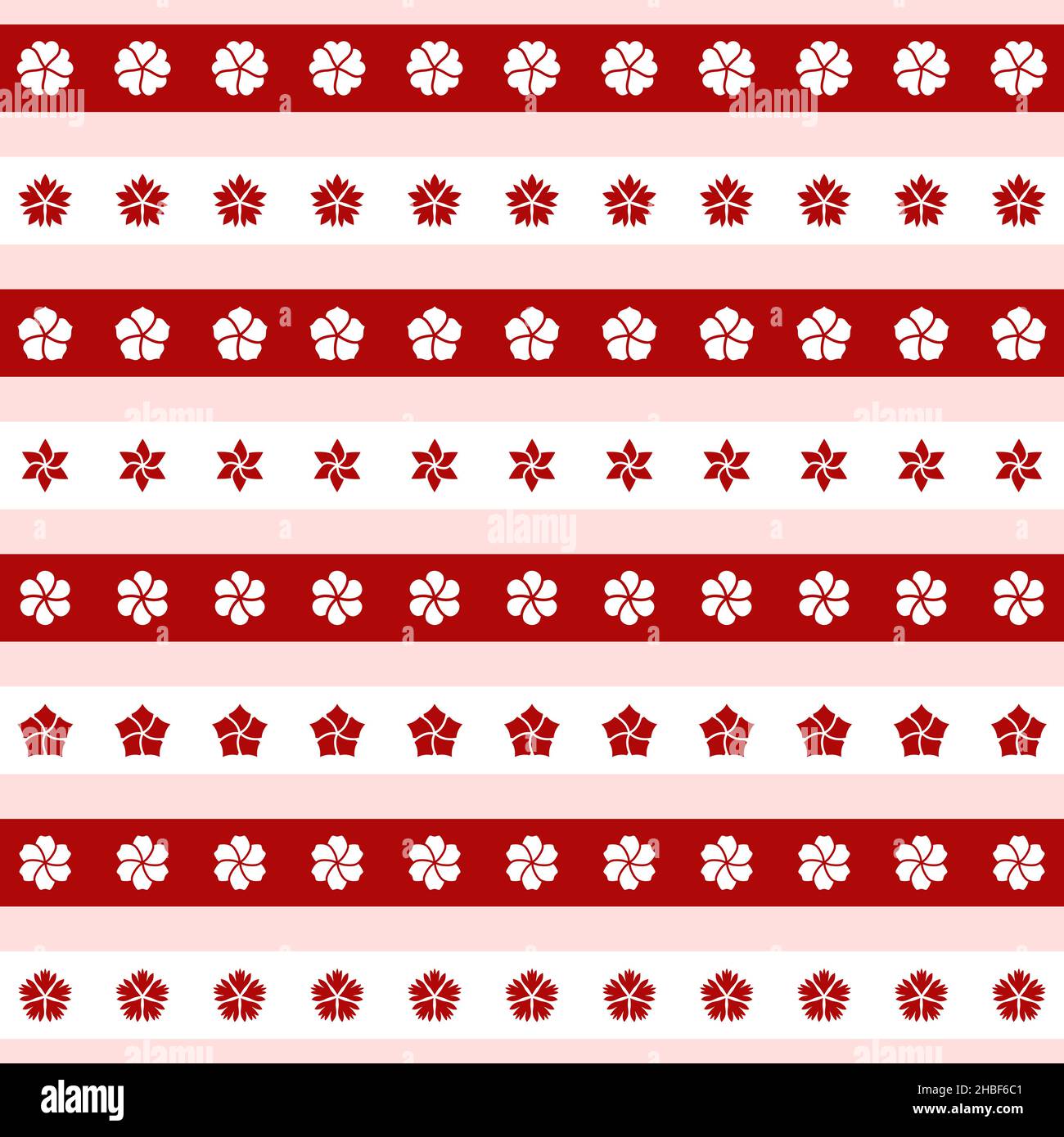 Set of red and white flower icons, vector illustration Stock Vector ...