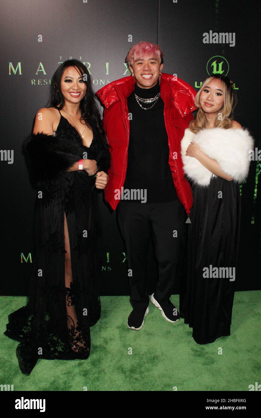Tina Le, Michael Le, Tiffany Le 12/18/2021 The U.S. Premiere of "The ...