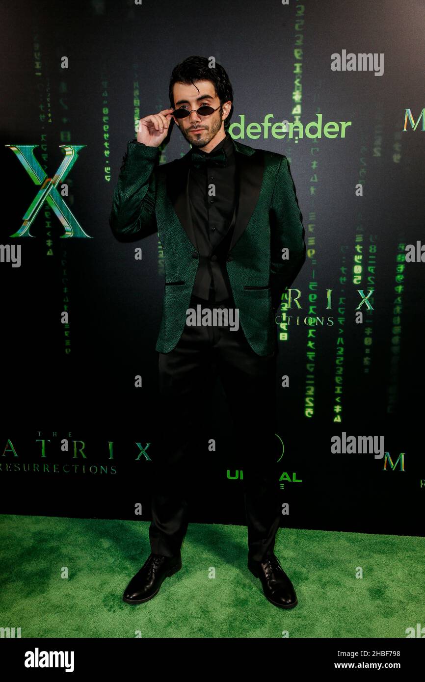 Content creator Chris Villain arrives at the US movie premier of The ...