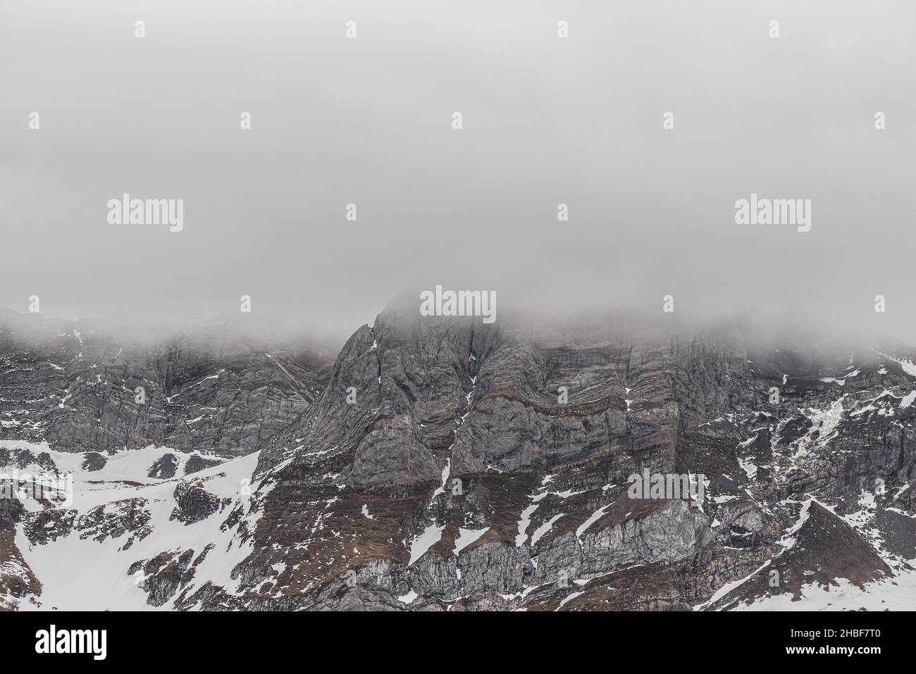 Swiss mountains - monumental rock formations in the Alps Stock Photo ...