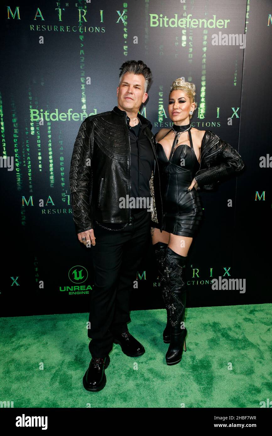 San Francisco, USA. 18th Dec, 2021. Producer Garrett Grant and Marcy ...