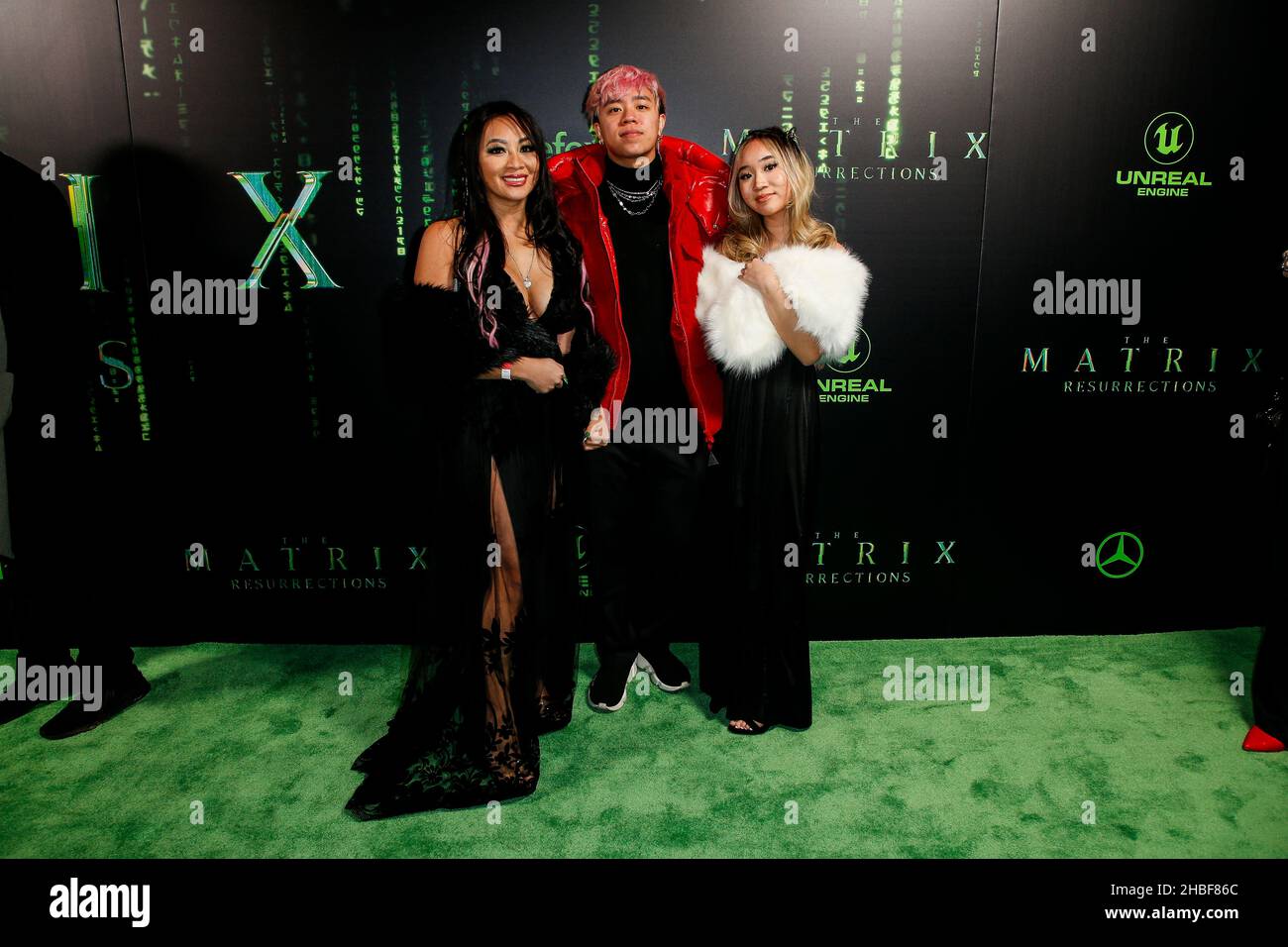 San Francisco, USA. 18th Dec, 2021. Content creators Tiffany Le ...