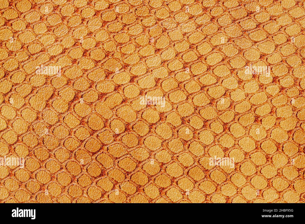 Texture of genuine leather embossed under skin of exotic scaly reptile ...