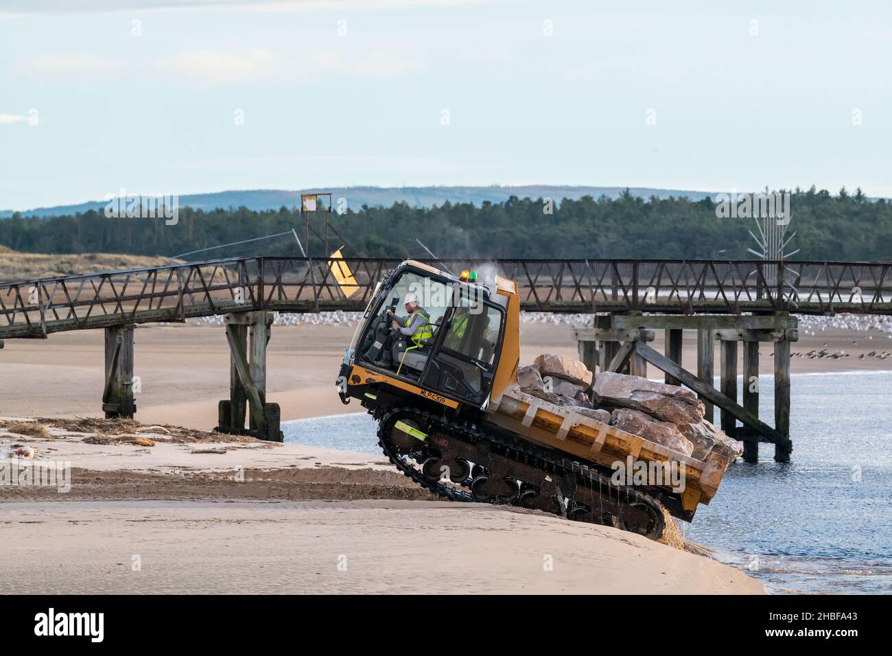 LOSSIEMOUTH, MORAY, SCOTLAND - 14 DECEMBER 2021: This is the ...