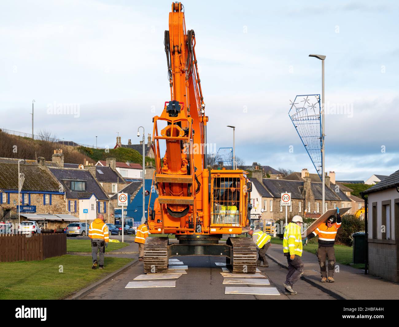LOSSIEMOUTH, MORAY, SCOTLAND - 14 DECEMBER 2021: This is the ...
