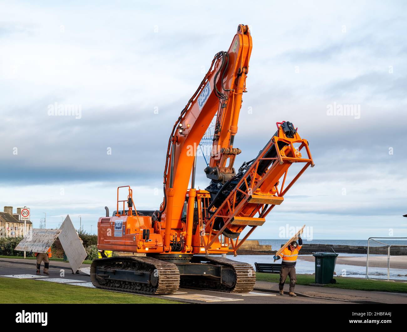 LOSSIEMOUTH, MORAY, SCOTLAND - 14 DECEMBER 2021: This is the ...