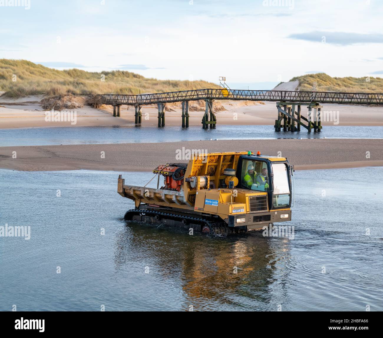 LOSSIEMOUTH, MORAY, SCOTLAND - 14 DECEMBER 2021: This is the ...