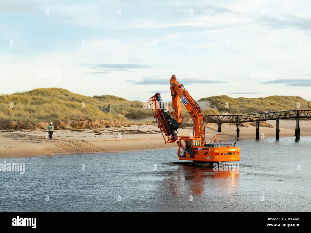 LOSSIEMOUTH, MORAY, SCOTLAND - 14 DECEMBER 2021: This is the ...