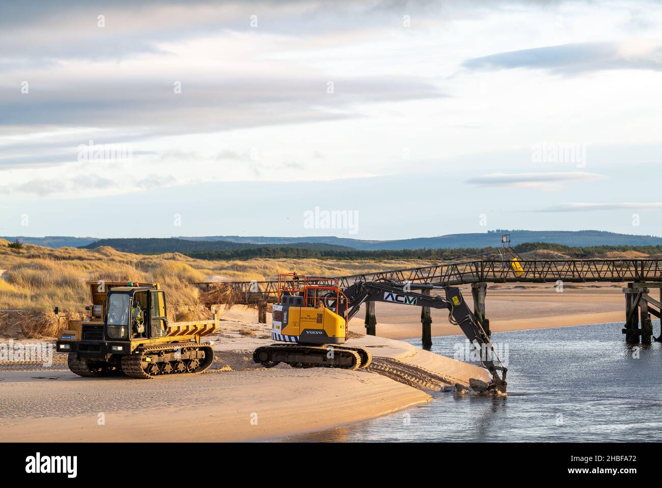 LOSSIEMOUTH, MORAY, SCOTLAND - 14 DECEMBER 2021: This is the ...