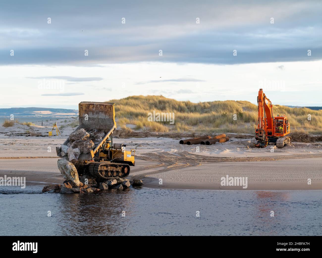 LOSSIEMOUTH, MORAY, SCOTLAND - 14 DECEMBER 2021: This is the ...