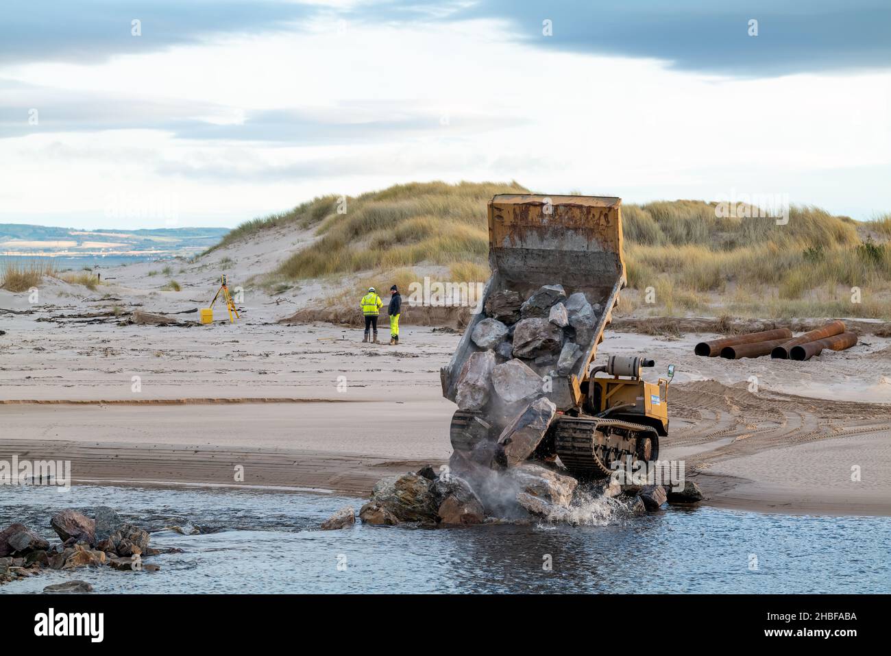 LOSSIEMOUTH, MORAY, SCOTLAND - 14 DECEMBER 2021: This is the ...