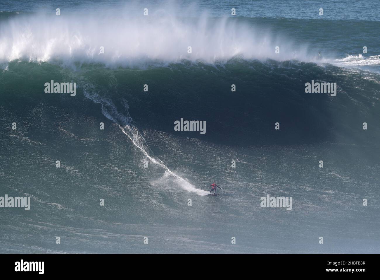 Nazare, Portugal. 13th Dec, 2021. Big wave surfer Kai Lenny from Hawaii ...
