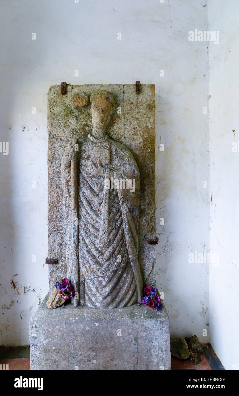 An effigy of an abbot from Abbotsbury Abbey in the 14th century ...