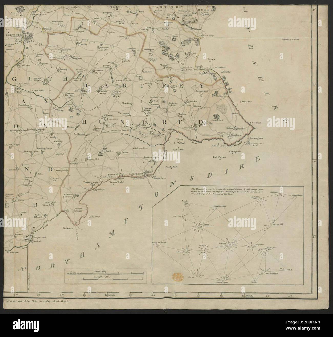 Map of huntingdon hi-res stock photography and images - Alamy