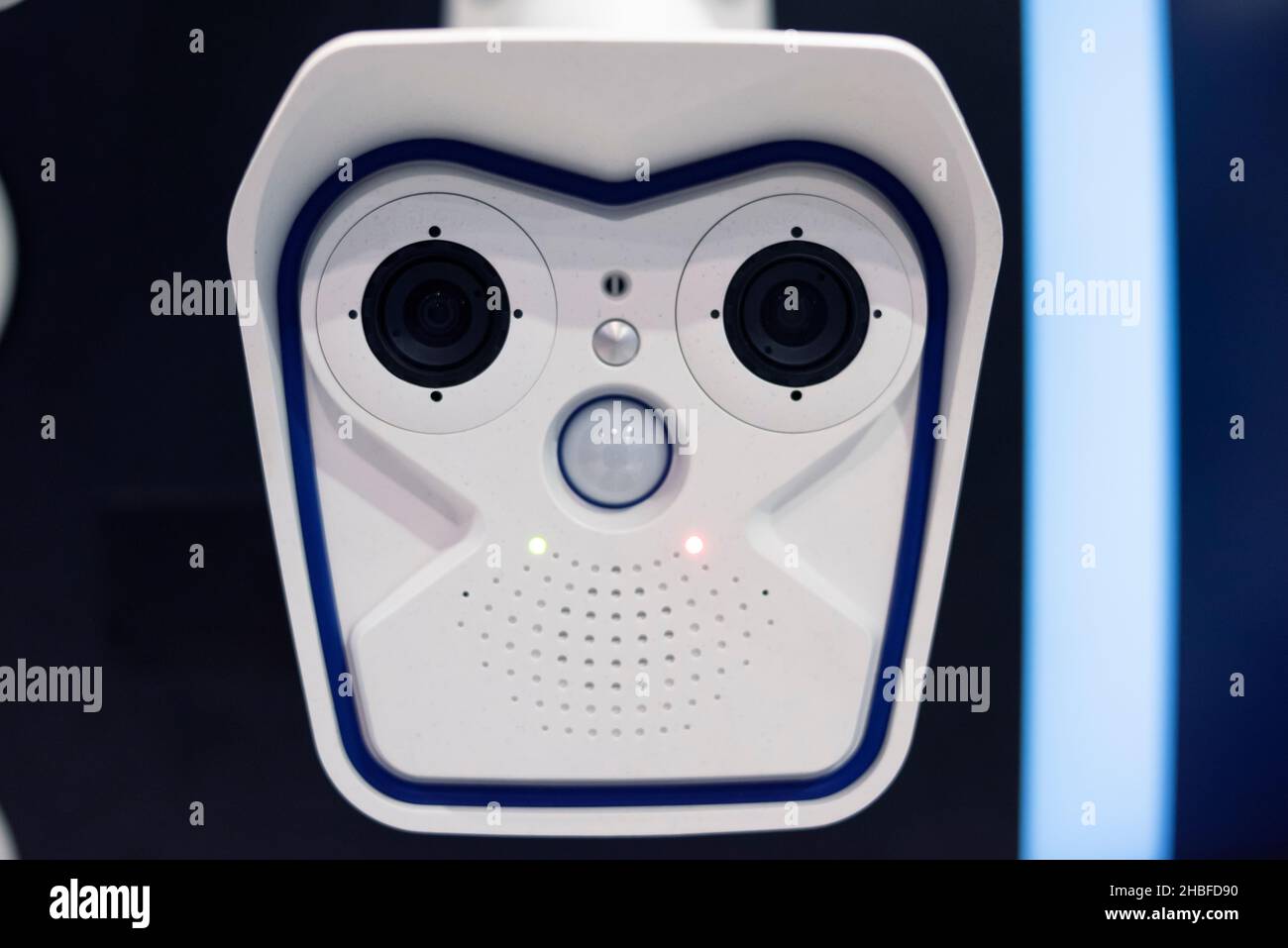 CCTV security camera, closeup photo. Security cameras in showroom Stock ...