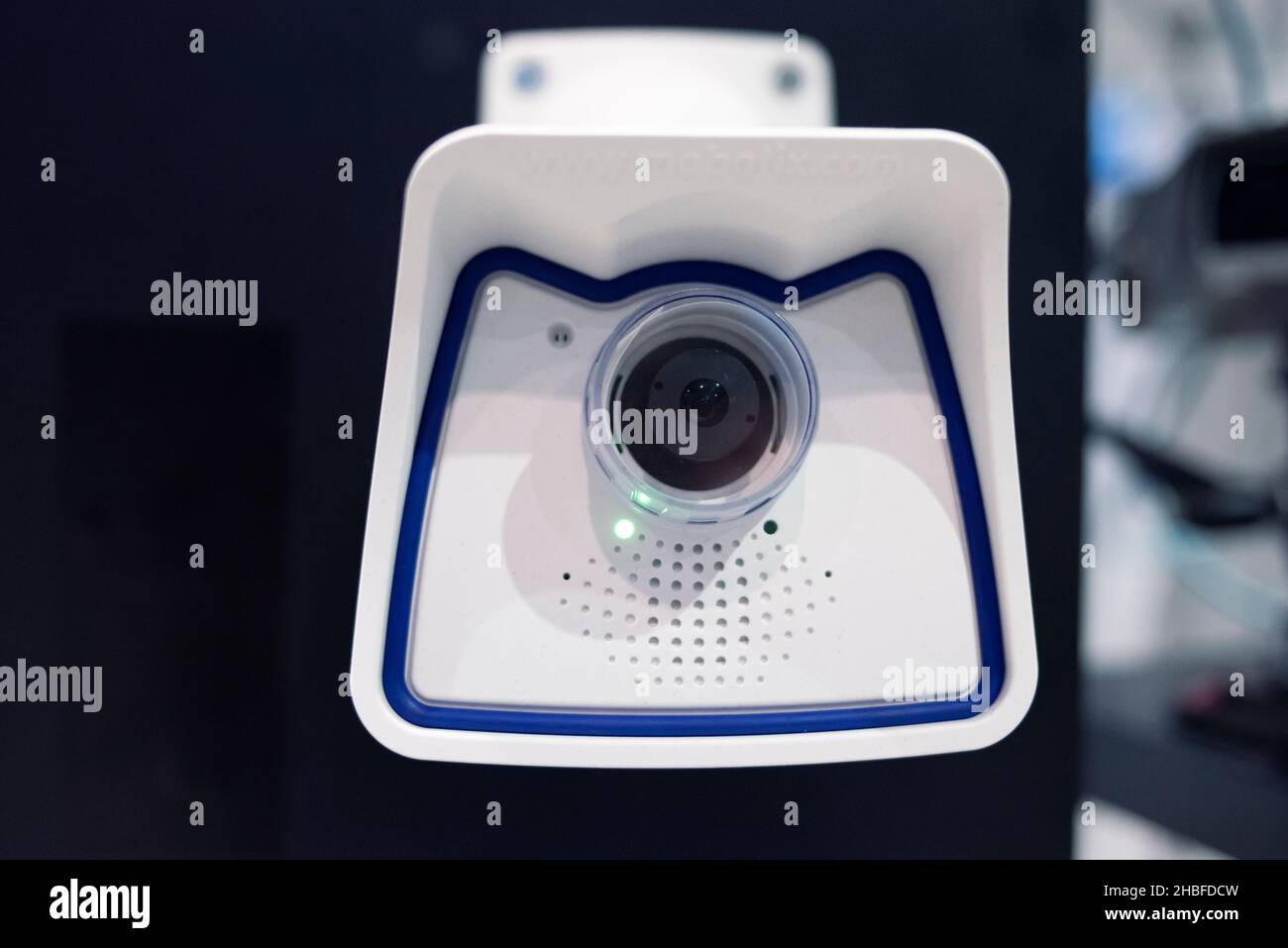 CCTV security camera, closeup photo. Security cameras in showroom Stock ...