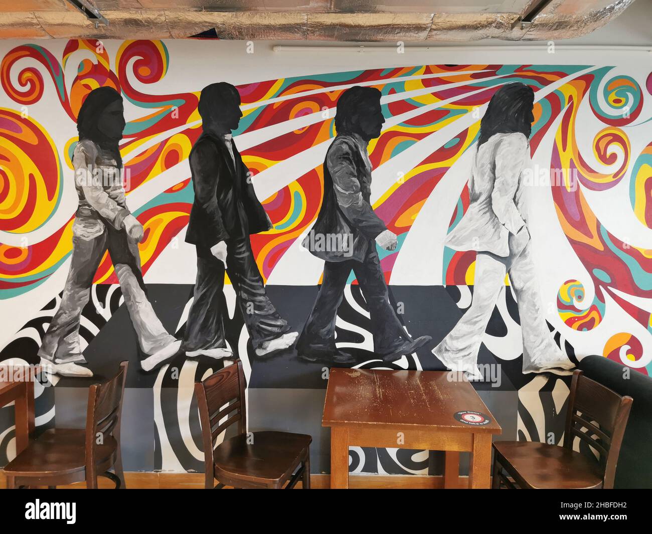 LIVERPOOL, UNITED KINGDOM - Nov 10, 2021: A beautiful painting of The ...