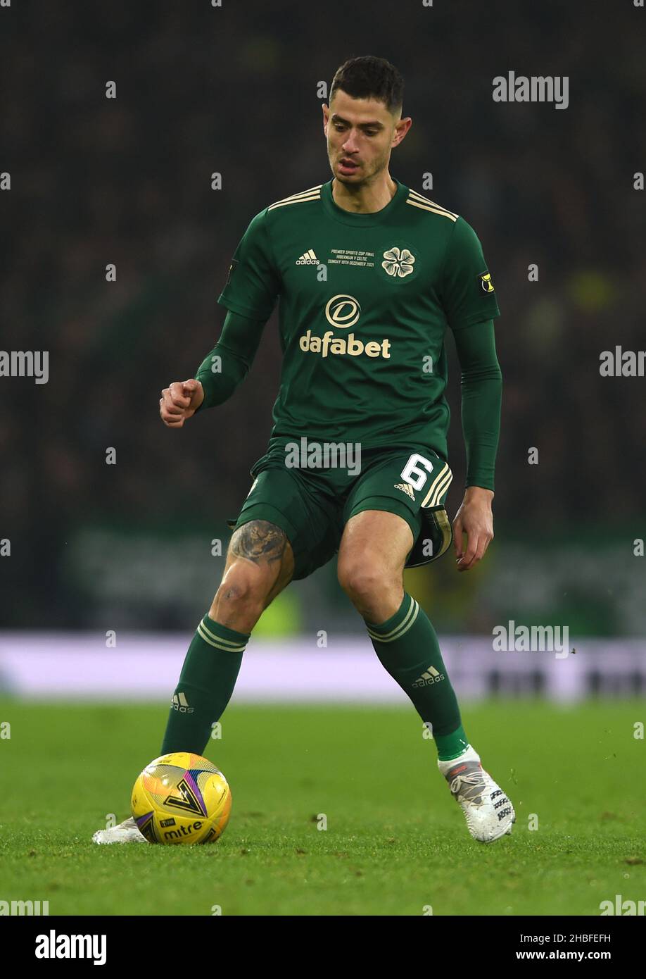 Glasgow, Scotland, 19th December 2021. Nir Bitton of Celtic during the ...